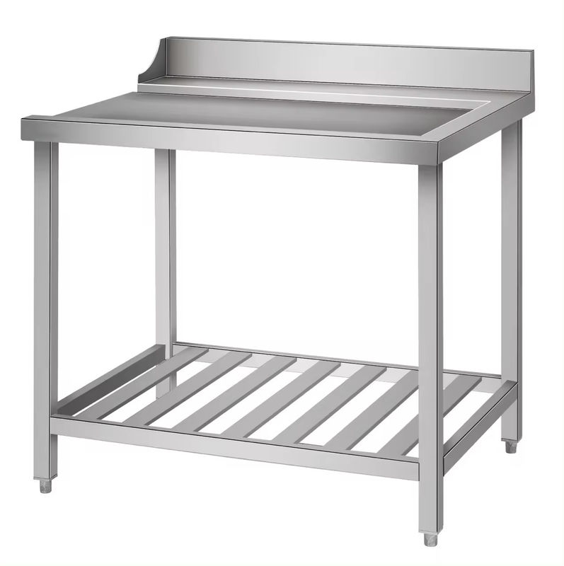 Custom Size Stainless Steel Dishwasher Cleaning Table For Restaurant ...
