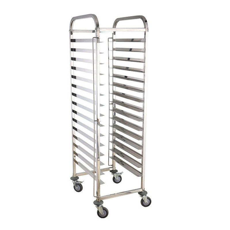 201 304SS Fast Food Bakery Cooling Rack Trolley With Trays For Hotel ...