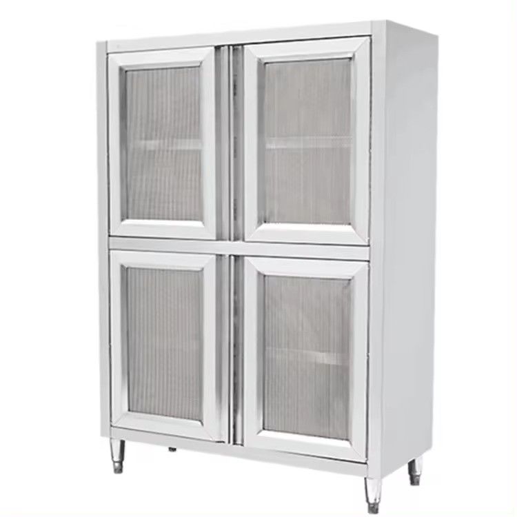 Stainless Steel Commercial Kitchen Cupboard With Sliding Door For Food ...