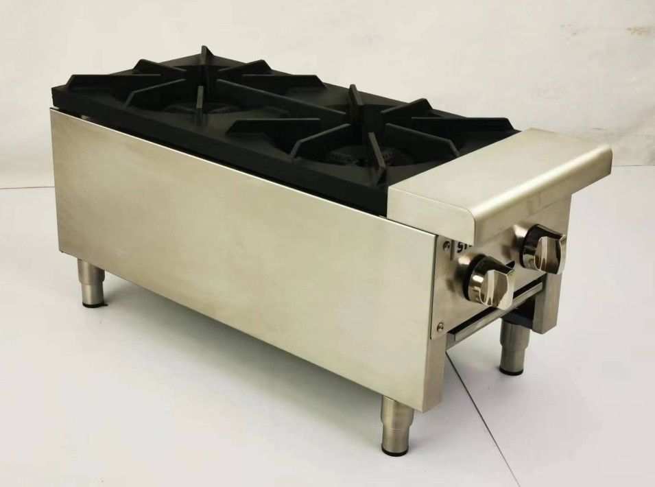 Stainless Steel Commercial Cooking Equipment Countertop Gas Range / Hot ...